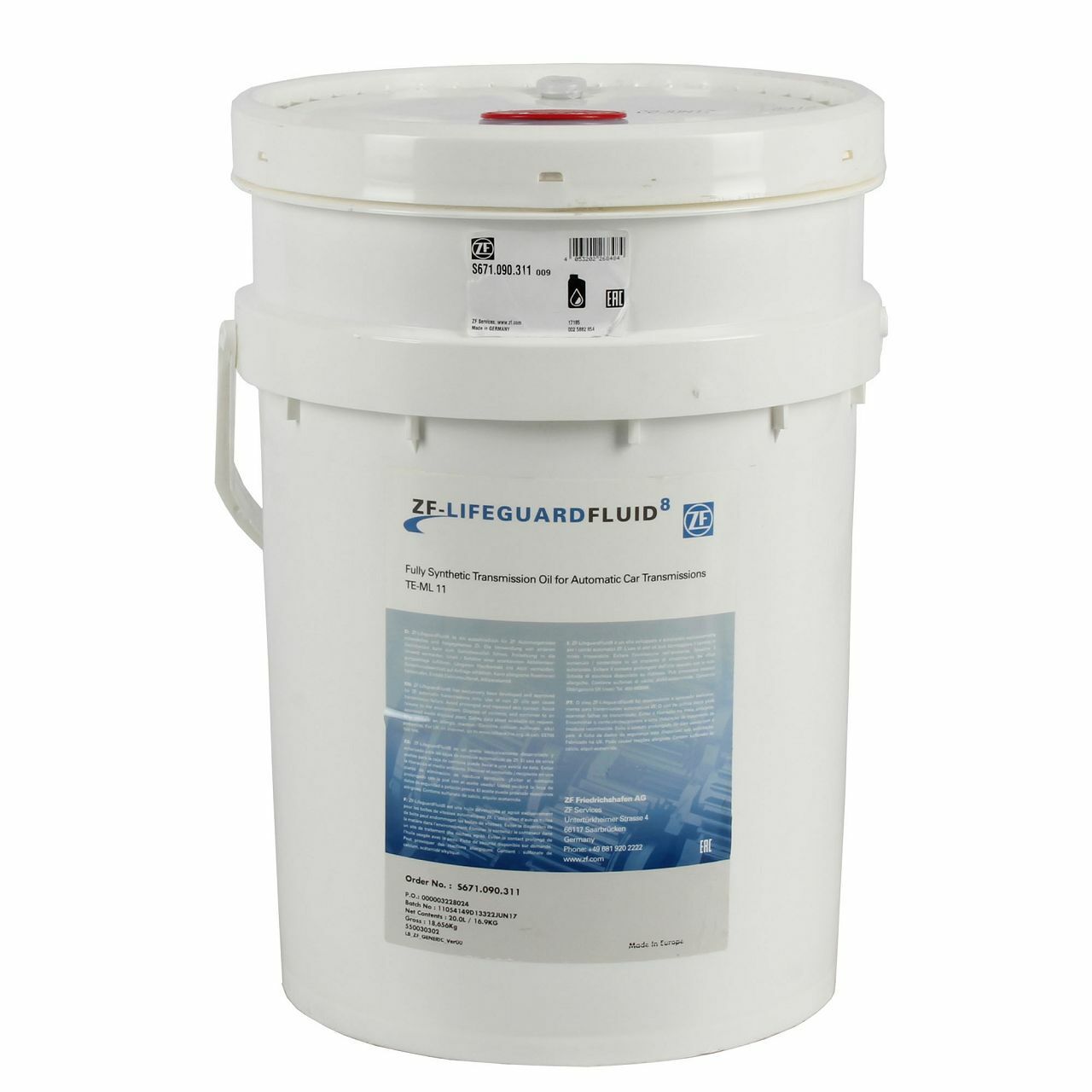 OLEJ PRZEKŁADNIOWY ZF LIFEGUARDFLUID 8HP 20L S671.090.311 za 1469 zł z Białystok - Allegro.pl ...