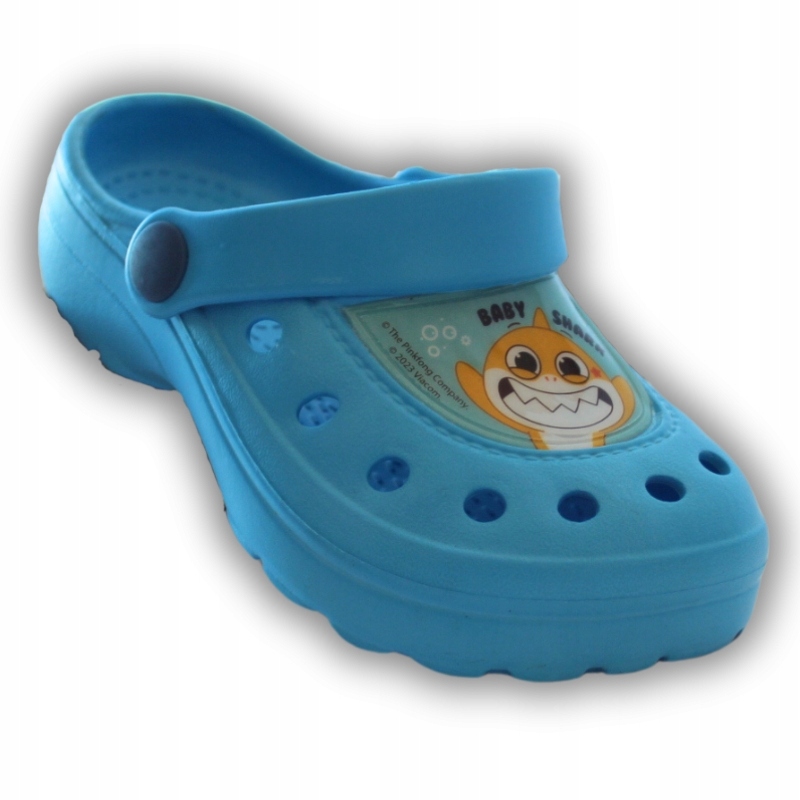 PĚNOVÉ PANTOFLE CROCS BABY SHARK NICKELODEON CHLAPECKÝ PLÁŽOVÝ BAZÉN 22 ...