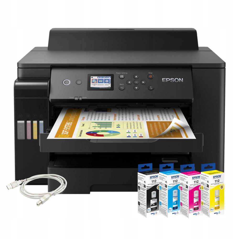 Drukarka kolor Epson EcoTank L11160 A3+ - Sklep, Opinie, Cena w Allegro