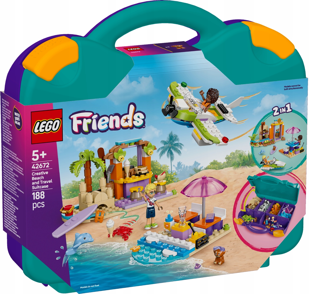 KLOCKI LEGO FRIENDS 42672 Kreatywna walizka plażowa (5702017815350 ...