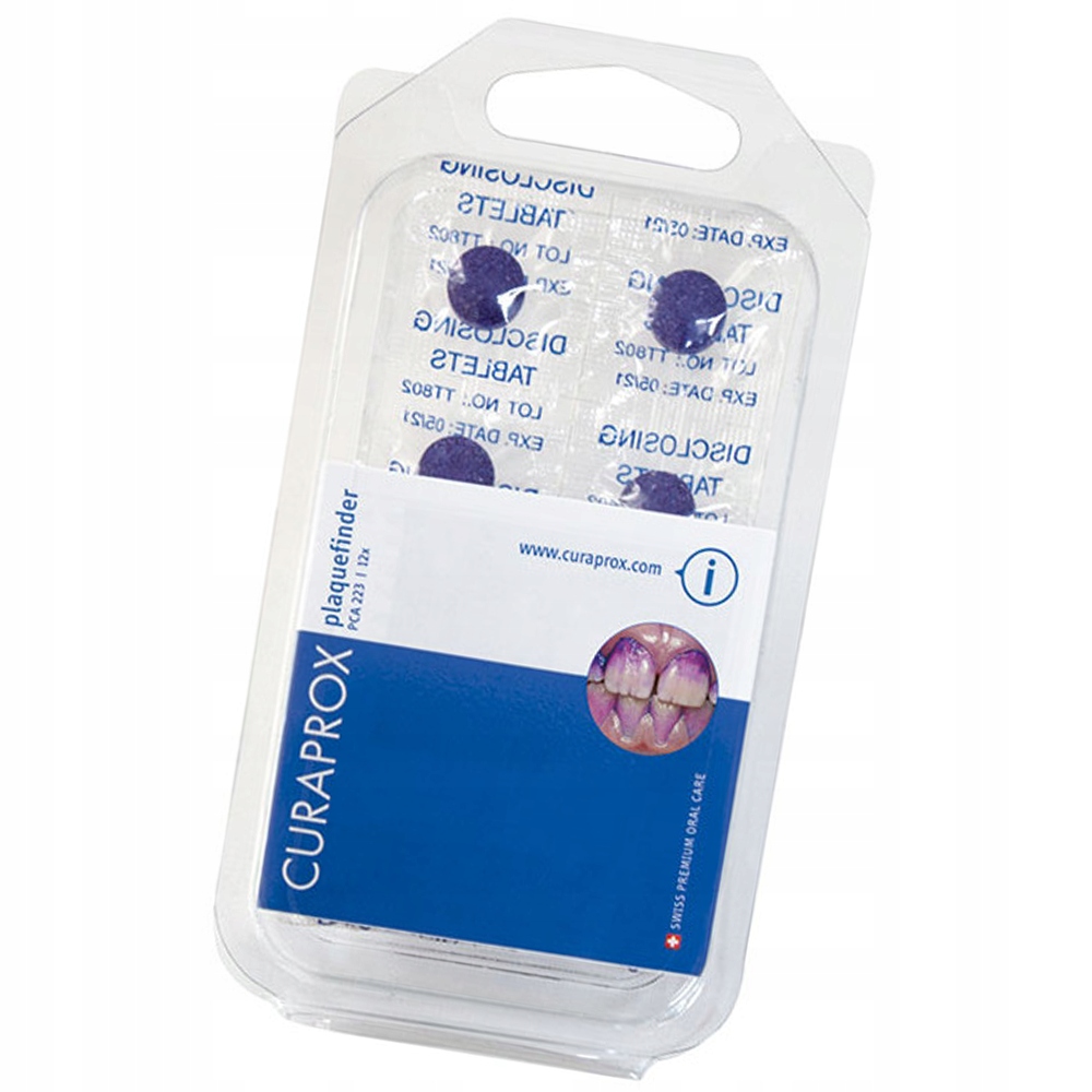 TABLETKI WYBARWIAJĄCE OSAD I KAMIEŃ PŁYTKI NAZĘBNEJ CURAPROX PCA 223 12 SZT 15823058296 - Allegro.pl