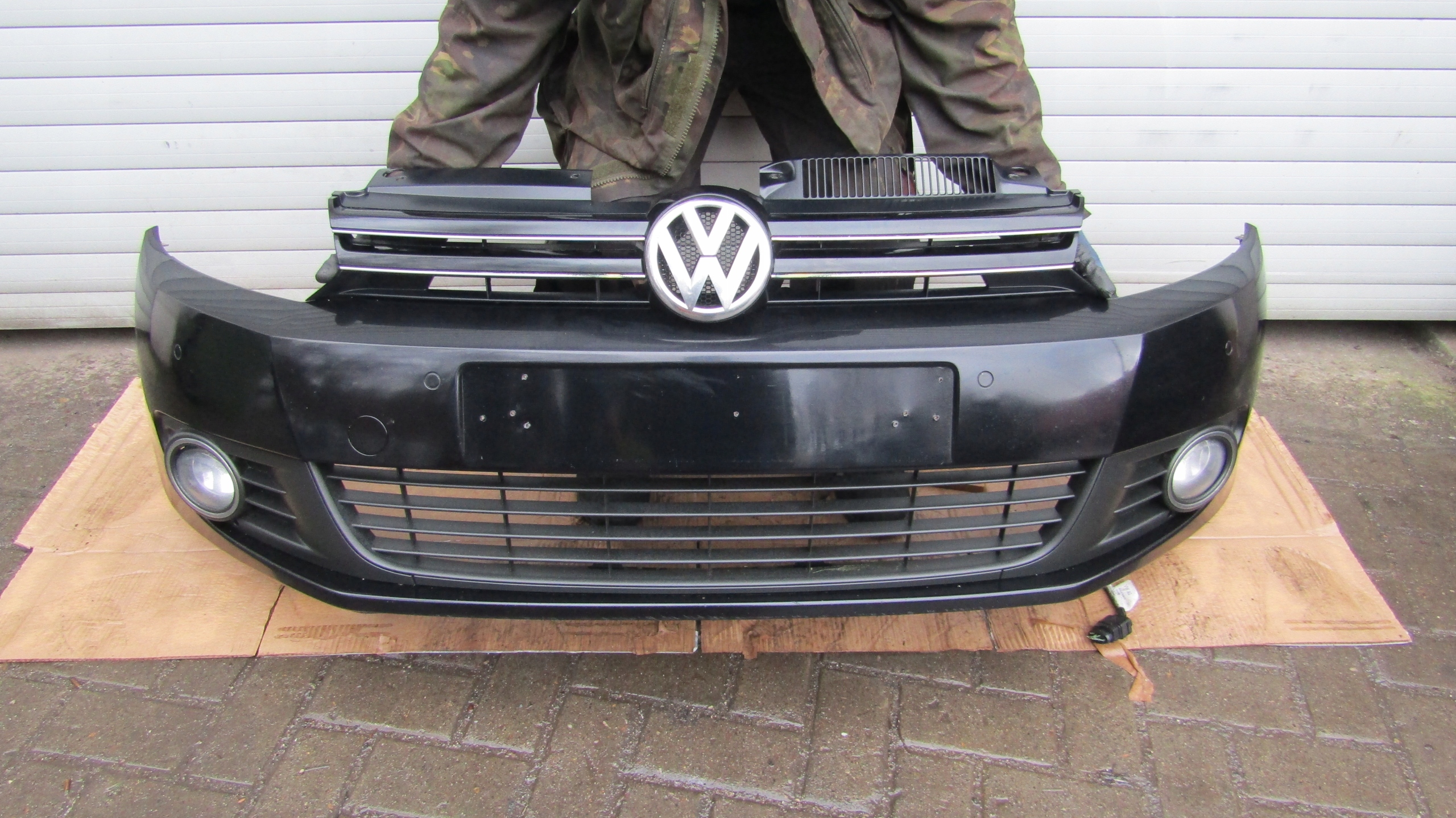 VW GOLF 6 VI ZDERZAK PRZÓD PDC HALOGENY LC9X KOMPLETNY LC9X VW GOLF VI ...