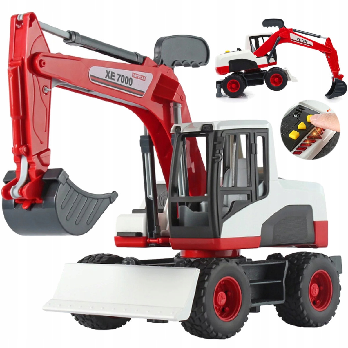 VELKÝ BAGR BULDOZER děti POHYBLIVÁ LŽÍCE ZVUKY - Allegro