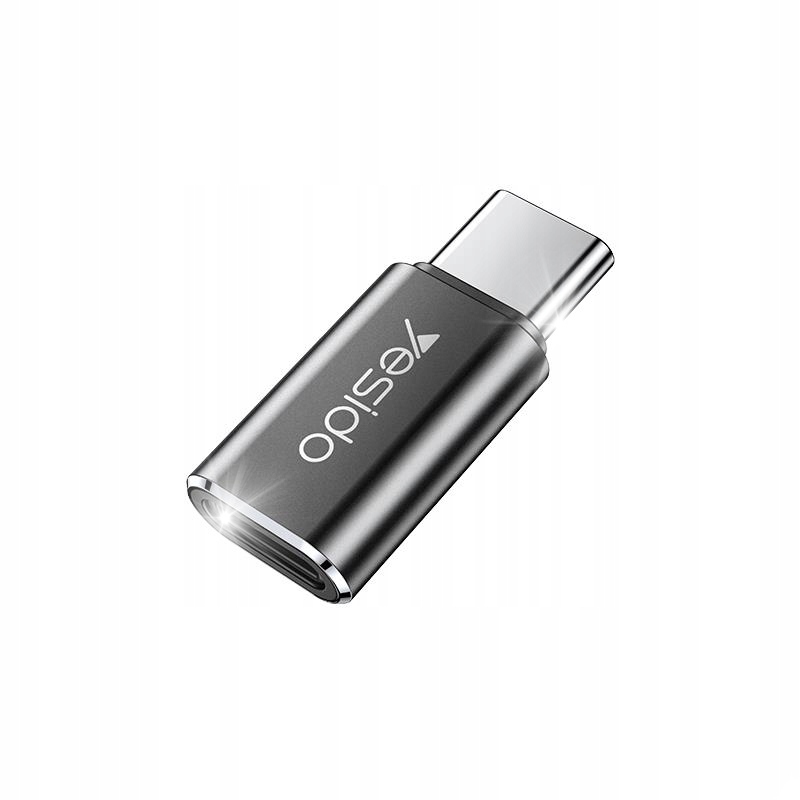 Yesido Adapter OTG GS22 Type-C-Lightning BLACK / CZARNY - Sklep, Opinie, Cena w Allegro