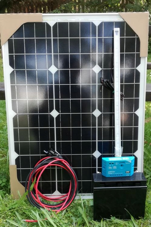 Panel Solarny Fotowoltaika Zestaw Działkę Altanę Szałas z oświetleniem ... Panel Solarny Fotowoltaika Zestaw Działkę Altanę Szałas z oświetleniem ...