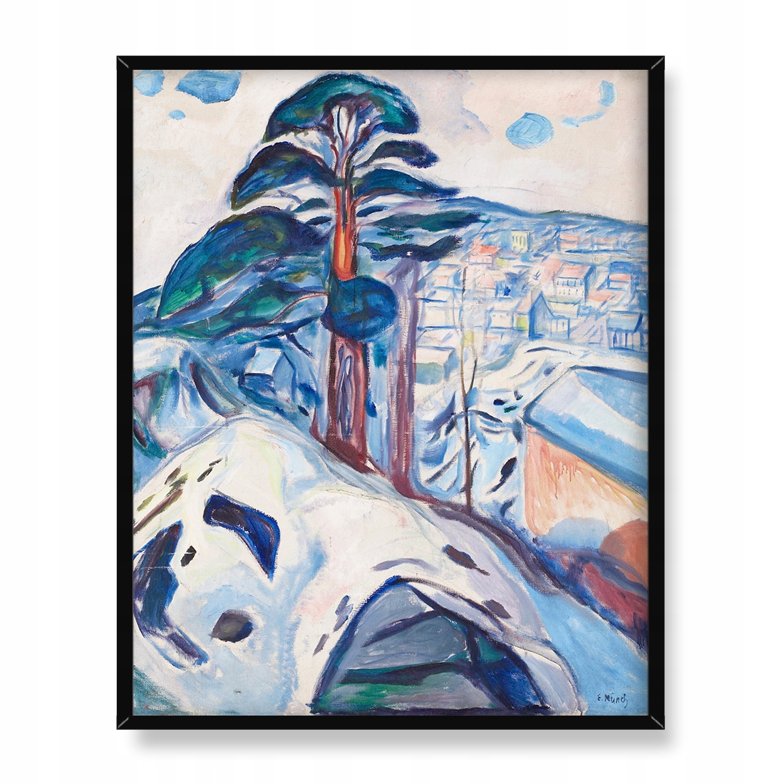 Edvard Munch Zima v Kragero 40x50 za 228.00CZK - Allegro