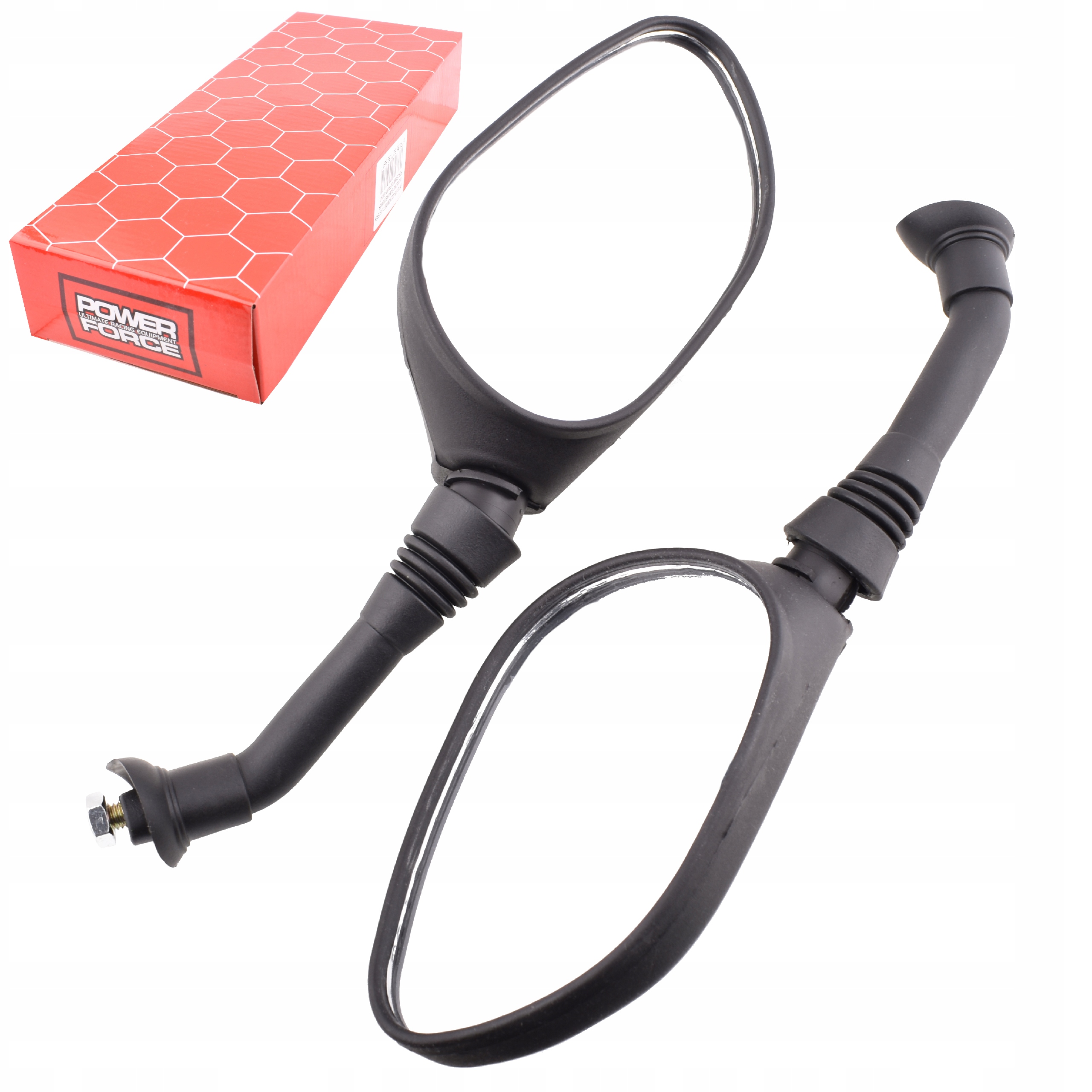 LUSTERKA 8mm 2x prawy gwint kpol do skutera 4T 2T Junak Romet Zipp ...