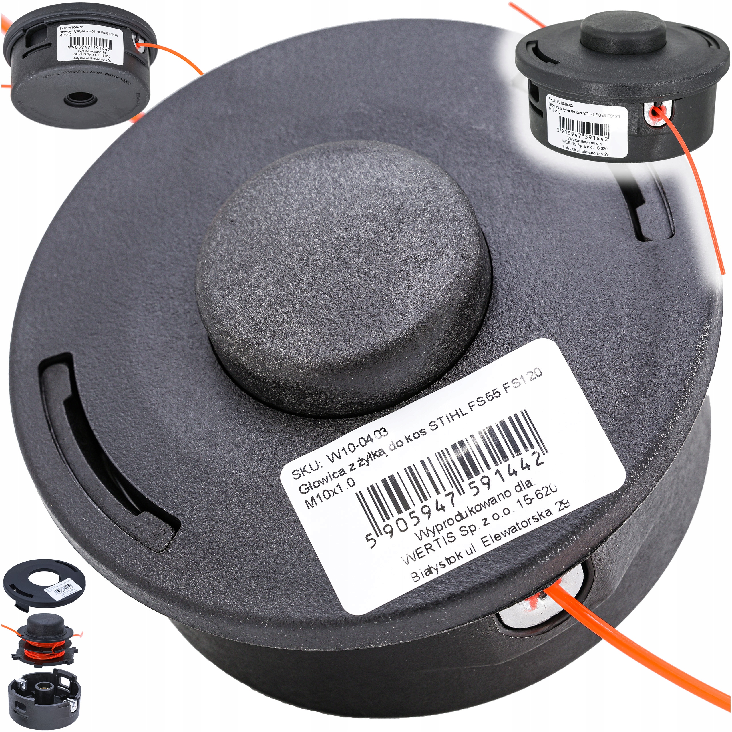 GŁOWICA ŻYŁKOWA DO KOSY STIHL FS 55 75 85 100 120 (5905947591442) • Cena, Opinie • Części i ...