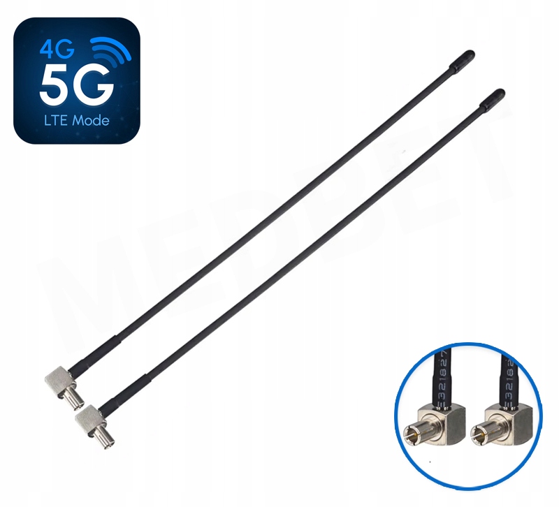 2 x ERŐS ANTENNA MODEMEKHEZ, ROUTEREKHEZ LTE 3G 4G 5G Wi-Fi 14 dBi TS9 ...
