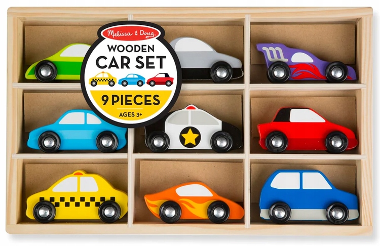 Zestaw DREWNIANE AUTKA 9 ELEM 13178 Melissa Doug 12782577262 - Allegro.pl