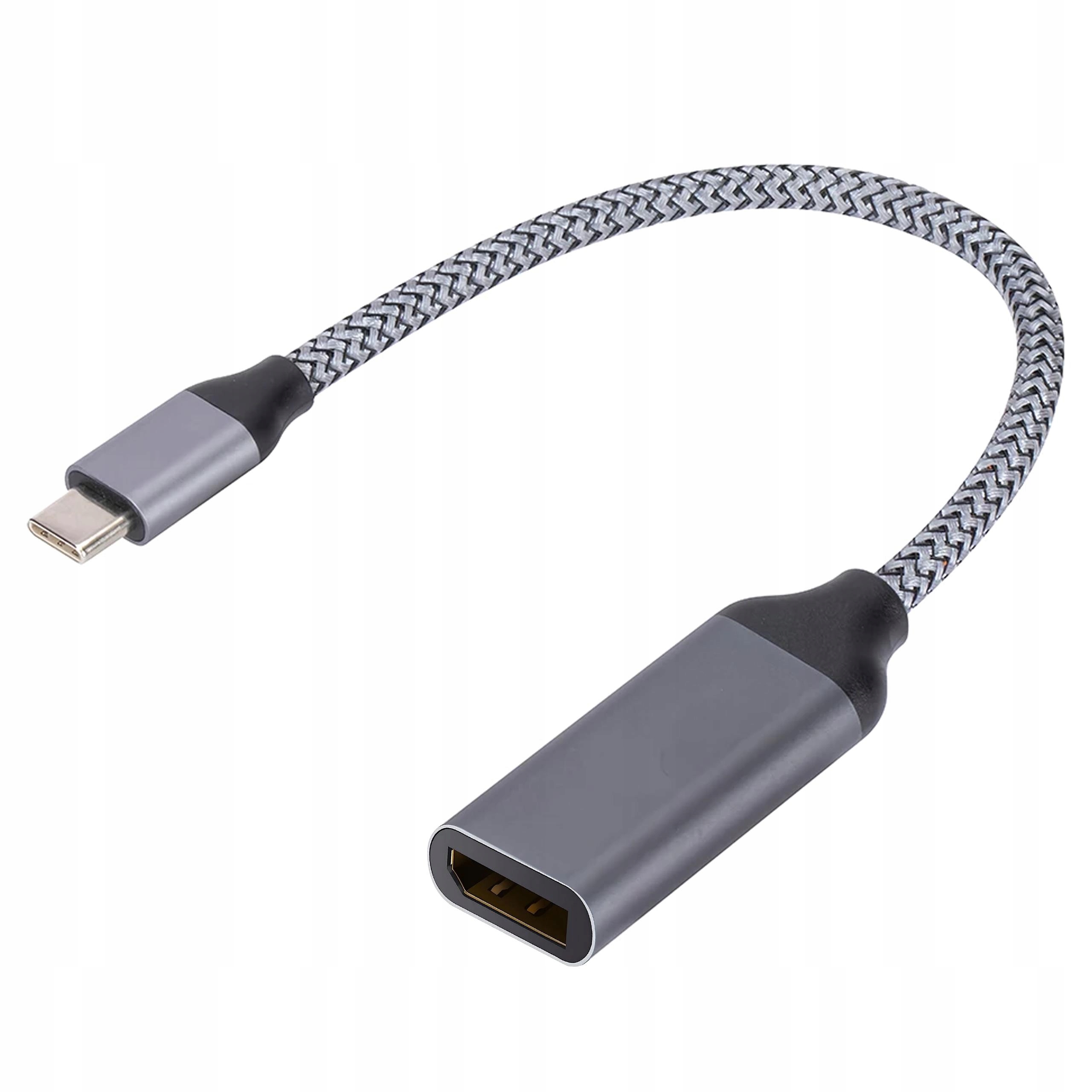 ADAPTER USB-C DO DISPLAYPORT DP PRZEJŚCIÓWKA 8K 4K • Cena, Opinie - Allegro