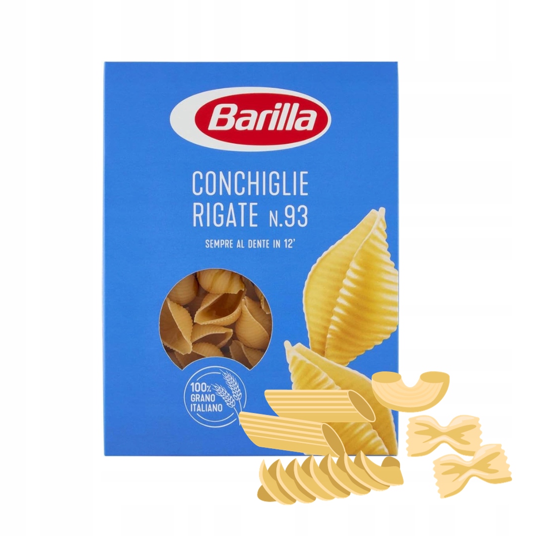 Makaron muszelki Barilla 500 g (8076802085936) • Cena, Opinie • Makaron ...