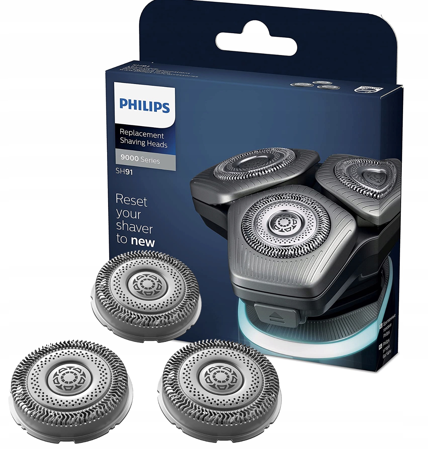 Wymienne głowice golące do golarki Philips serii 9000 SH91/50 - Sklep ... Wymienne głowice golące do golarki Philips serii 9000 SH91/50 - Sklep ...