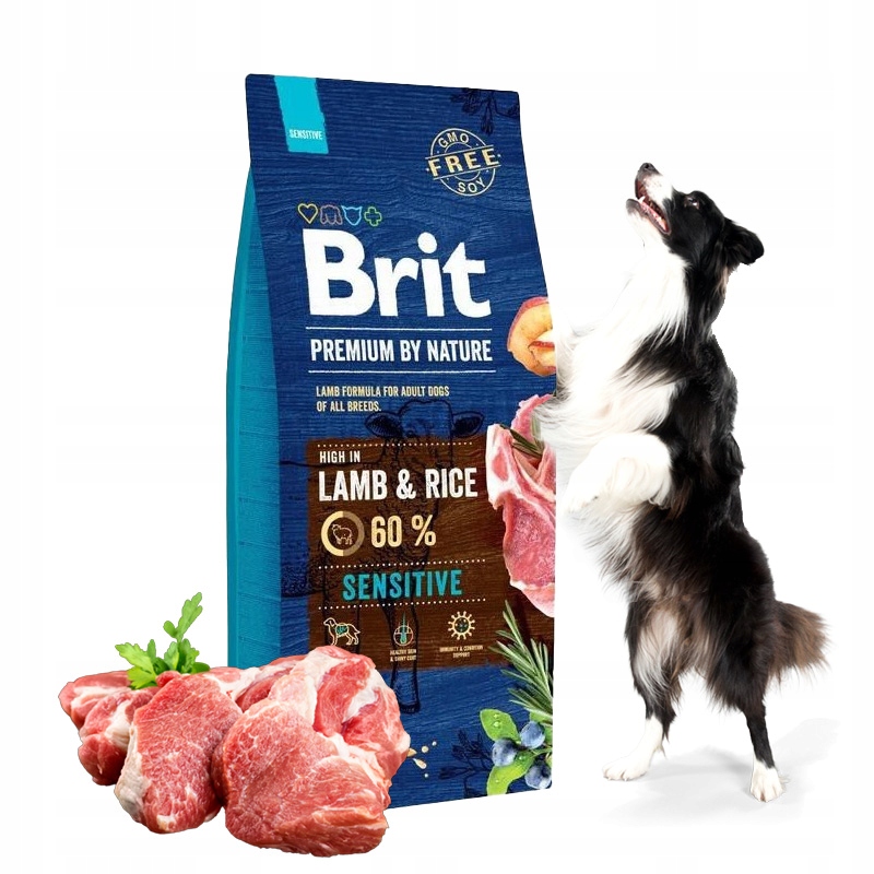 BRIT Premium by Nature Adult Sensitive Lamb and Rice - sucha karma dla ...