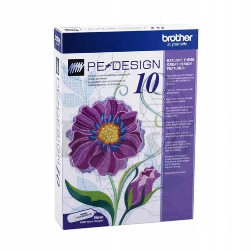 Brother PE-DESIGN 10 Program projektowanie haftów do hafciarki - Sklep, Opinie, Cena w Allegro