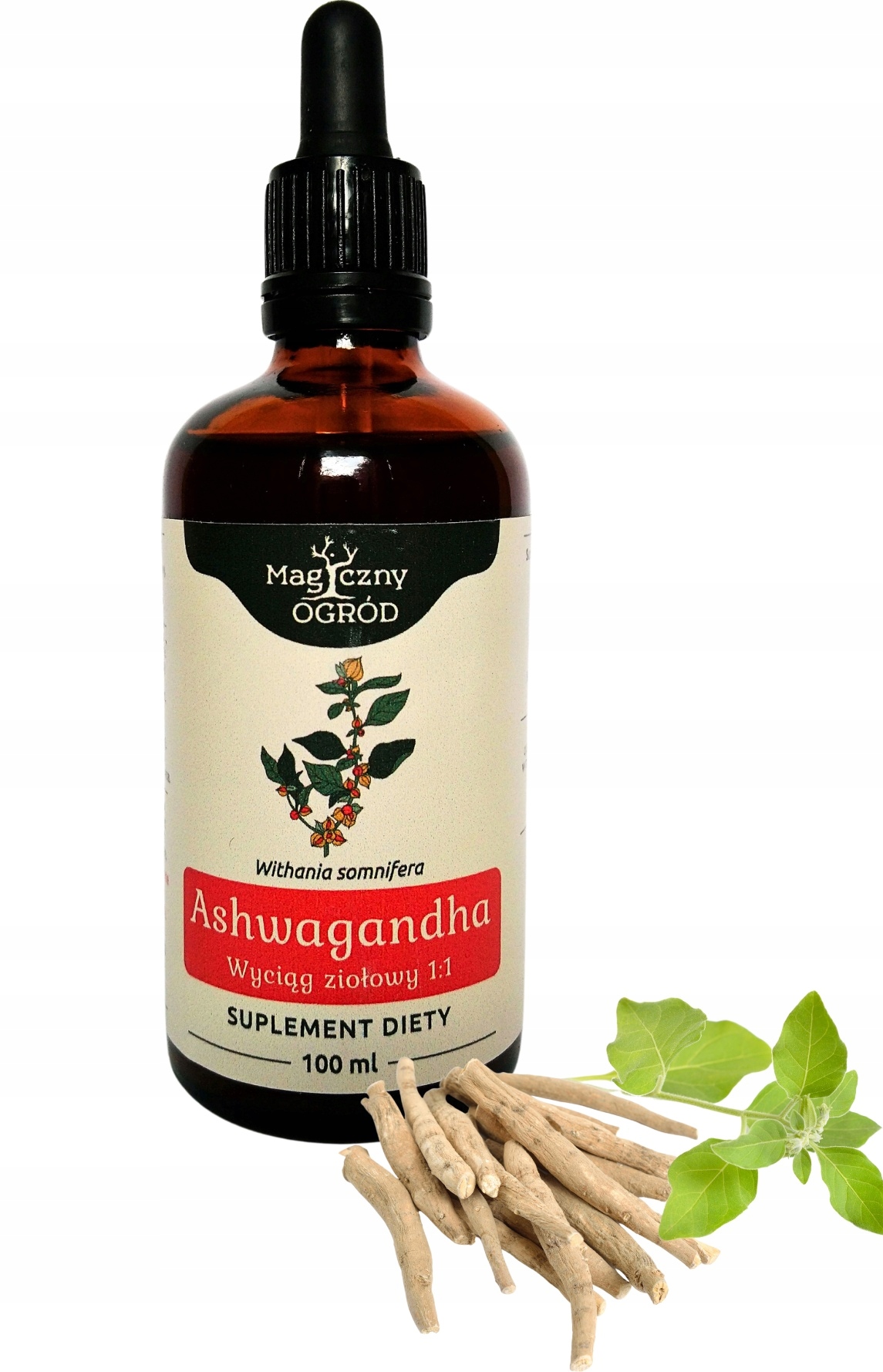 MAGICZNY OGRÓD ASHWAGANDHA NANGA 100 ml STRES SEN PAMIĘĆ ADAPTOGEN 13308979162 - Allegro.pl