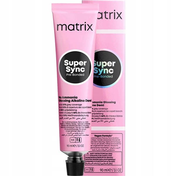 Matrix Color Sync 8G JASNY BLOND ZŁOCISTY Toner Do Włosów 90 ml ...