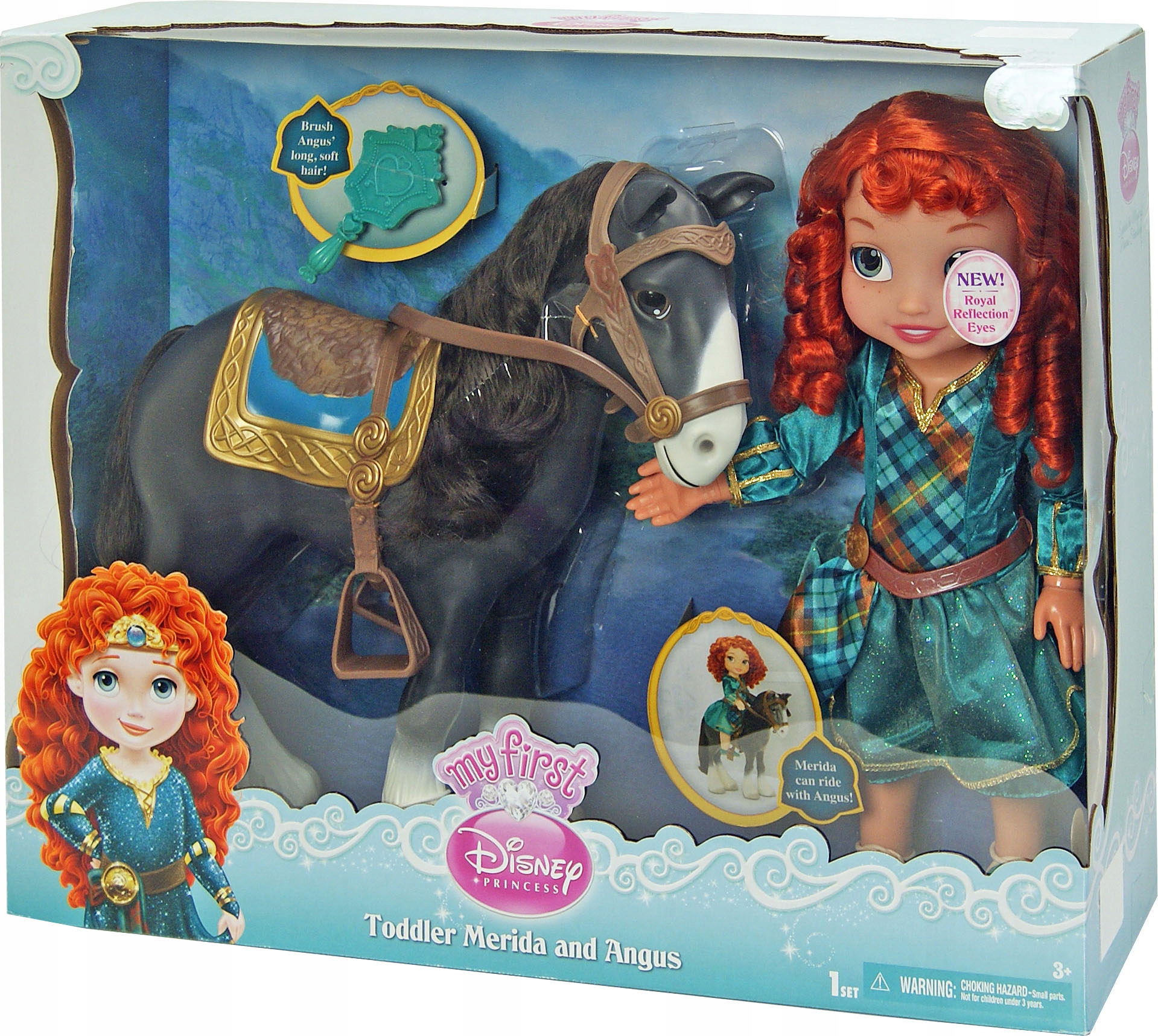 DISNEY DUŻA LALKA MERIDA +ANGUS KONIK ZESTAW JAKKS 13214878582 - Allegro.pl