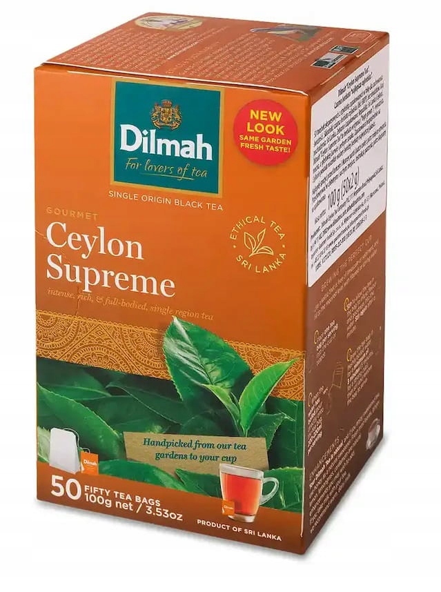 Dilmah Herbata Czarna Ceylon Supreme Tea 50 torebek PREMIUM ... Dilmah Herbata Czarna Ceylon Supreme Tea 50 torebek PREMIUM ...