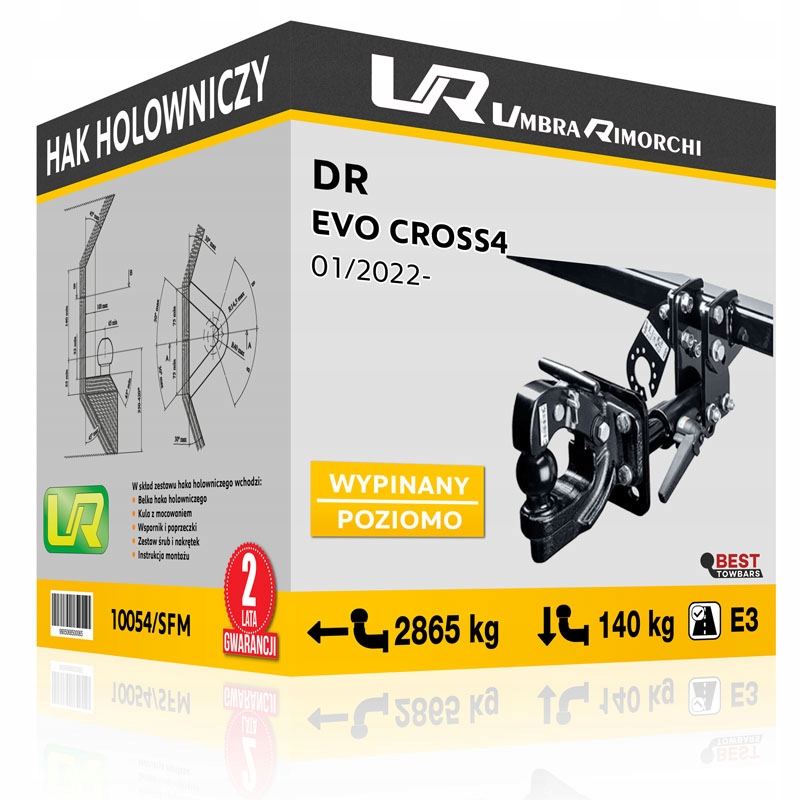 Dr EVO CROSS4 vonóhorog 2022-től - 7 pólusú, (5904292338443) • Ár ...