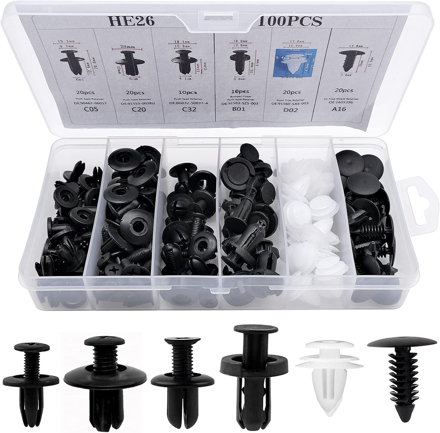 EM Automotive ZESTAW SPINEK DO SAMOCHODU 100zt 5905679870501 za 13 ...