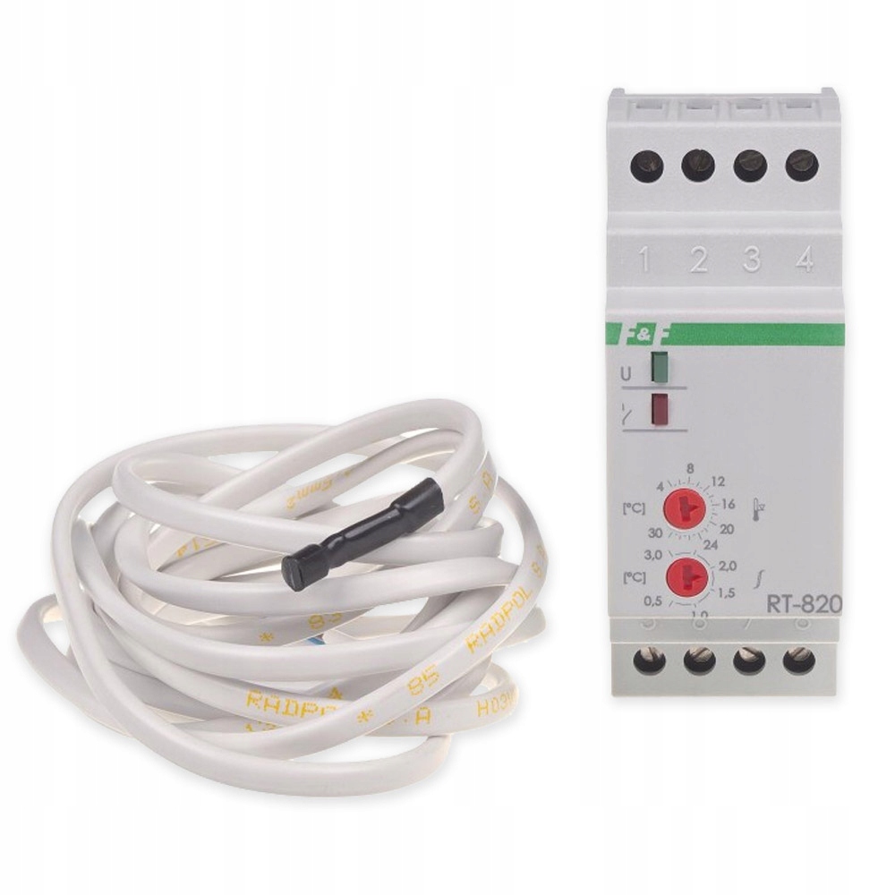 F&F RT-820 regulator temperatury 4-30°C 230V czujnik KTY 81-210 (5908312595700) • Cena, Opinie ...