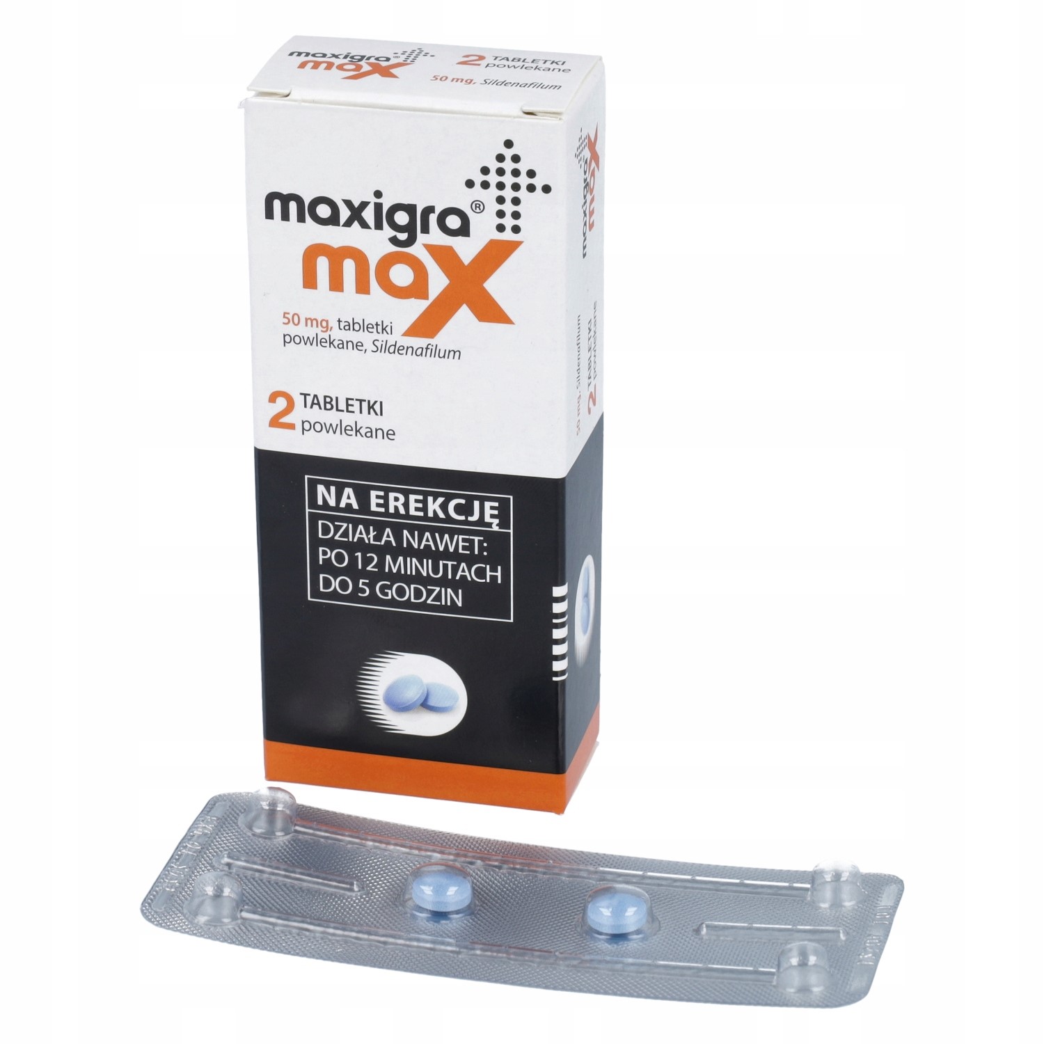 MAXIGRA MAX 50mg sildenafil tabletki na erekcję 2 (5903060618541 ...