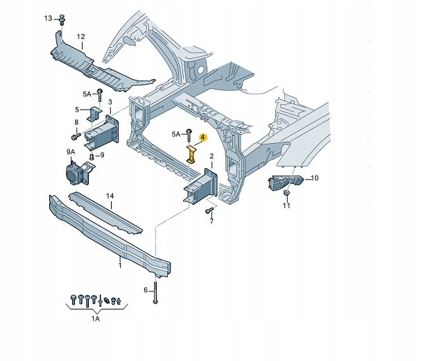 MOCOWANIE zderzaka AUDI Q5 8R 09.08- 8R0807333A • Cena, Opinie - Allegro