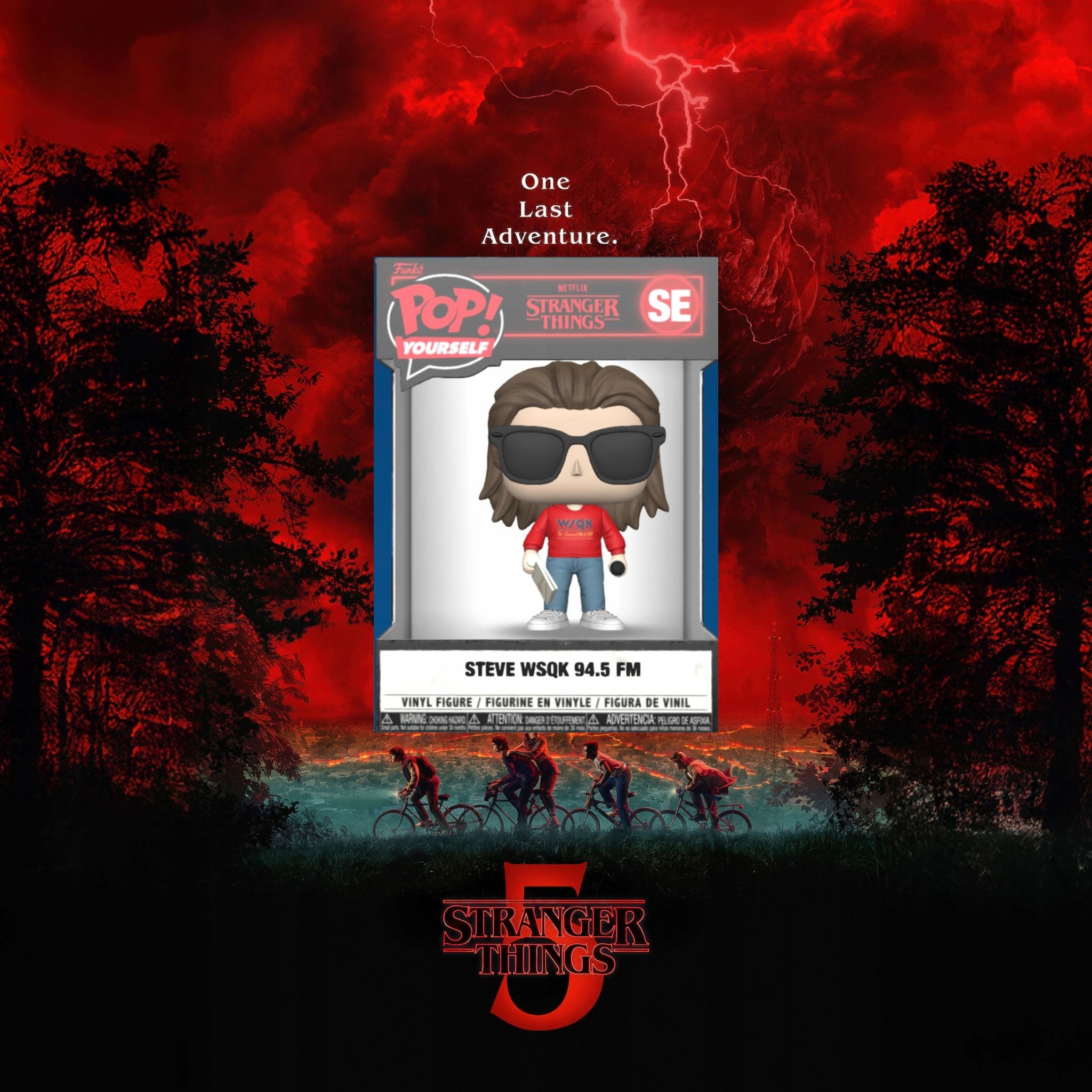 Funko POP! Steve WSQK 94.5 FM SE Stranger Things Eleven Robin PROTEKTOR ...