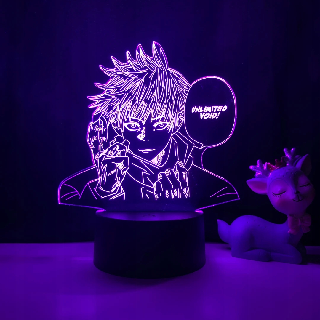 Jujutsu Kaisen Satoru Gojo Anime Led noční pro dekoraci ložnice pre za ...