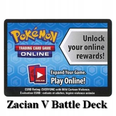 Pokemon Online Code Card (League Battle Decks: Zacian V) (PKM) - Stan ...
