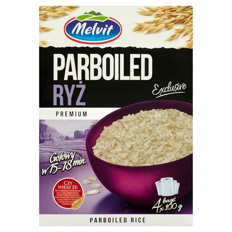 Melvit Premium Ryż parboiled 400 g (4 torebki) (5906827008104) • Cena ...