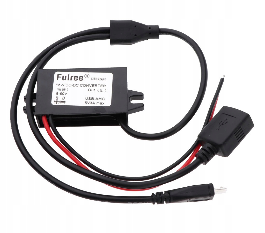 812 Przetwornica napięcia DC Ładowarka USB 5V 3A 8-60V konwerter ...