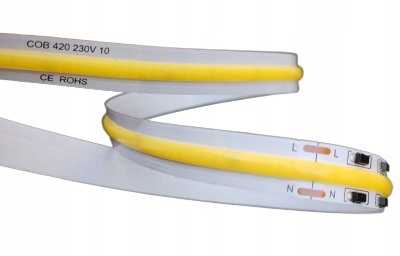 DIODA COB TAŚMA LED 230V 220V 4000K wymiar 16,6cm (690444020407) • Cena ...