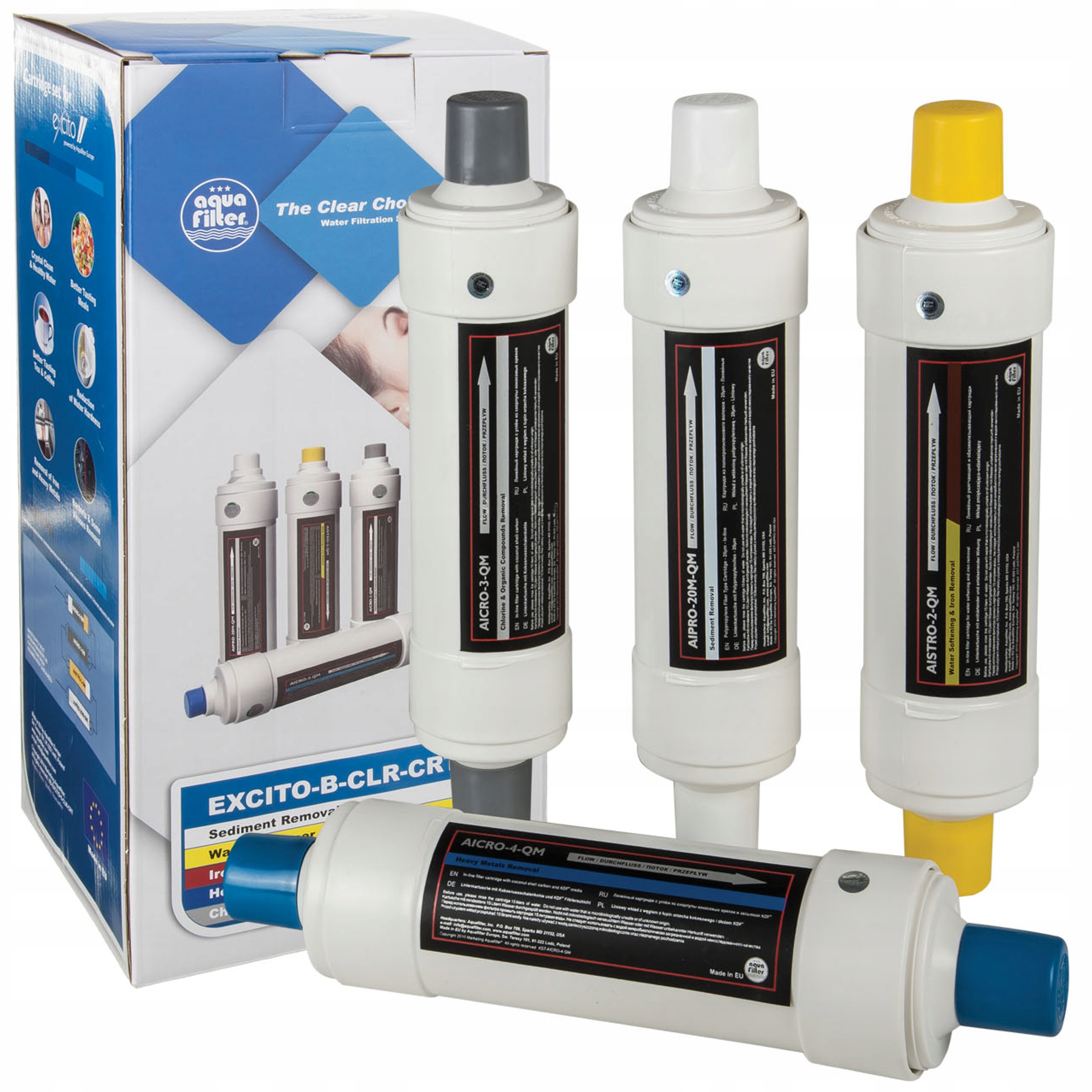 Zestaw wkładów Aquafilter EXCITO-B-CLR-CRT 4 szt. - Sklep, Opinie, Cena ...