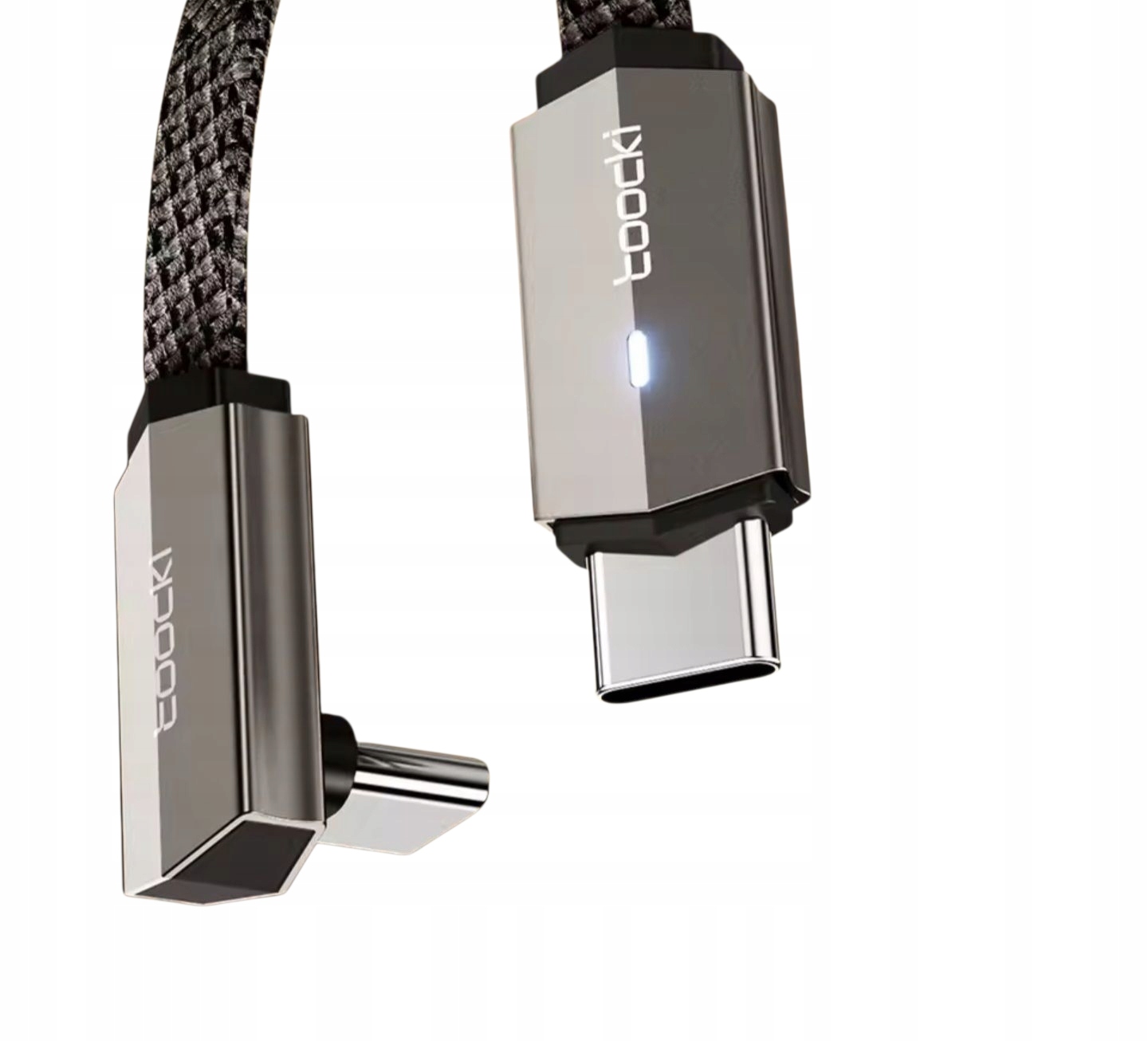 Toocki USB Type-C kábel - USB Type-C szögletes oldalsó 90° 1m 60w ...