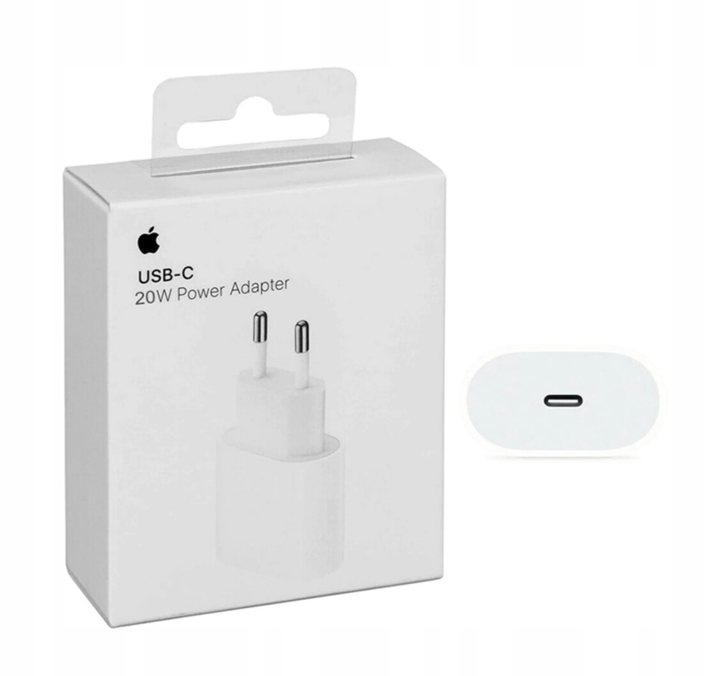 ORYGINALNA ŁADOWARKA APPLE 20 W USB typ C FAST KOSTKA IPHONE 11 12 13 ...