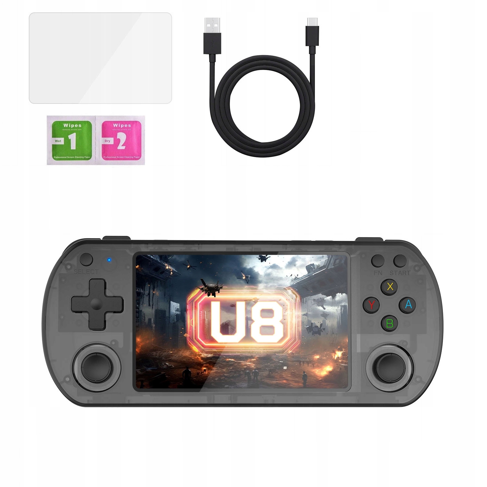 Konsola PSP przenośna 15000+ gier wbudowanych micro SD i USB czarna ...