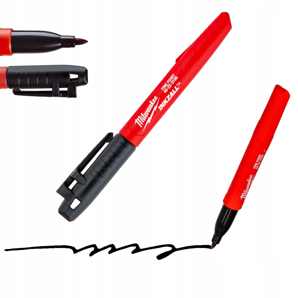 MILWAUKEE MARKER BUDOWLANY CZARNY INKZAL FLAMASTER (0045242319473 ...