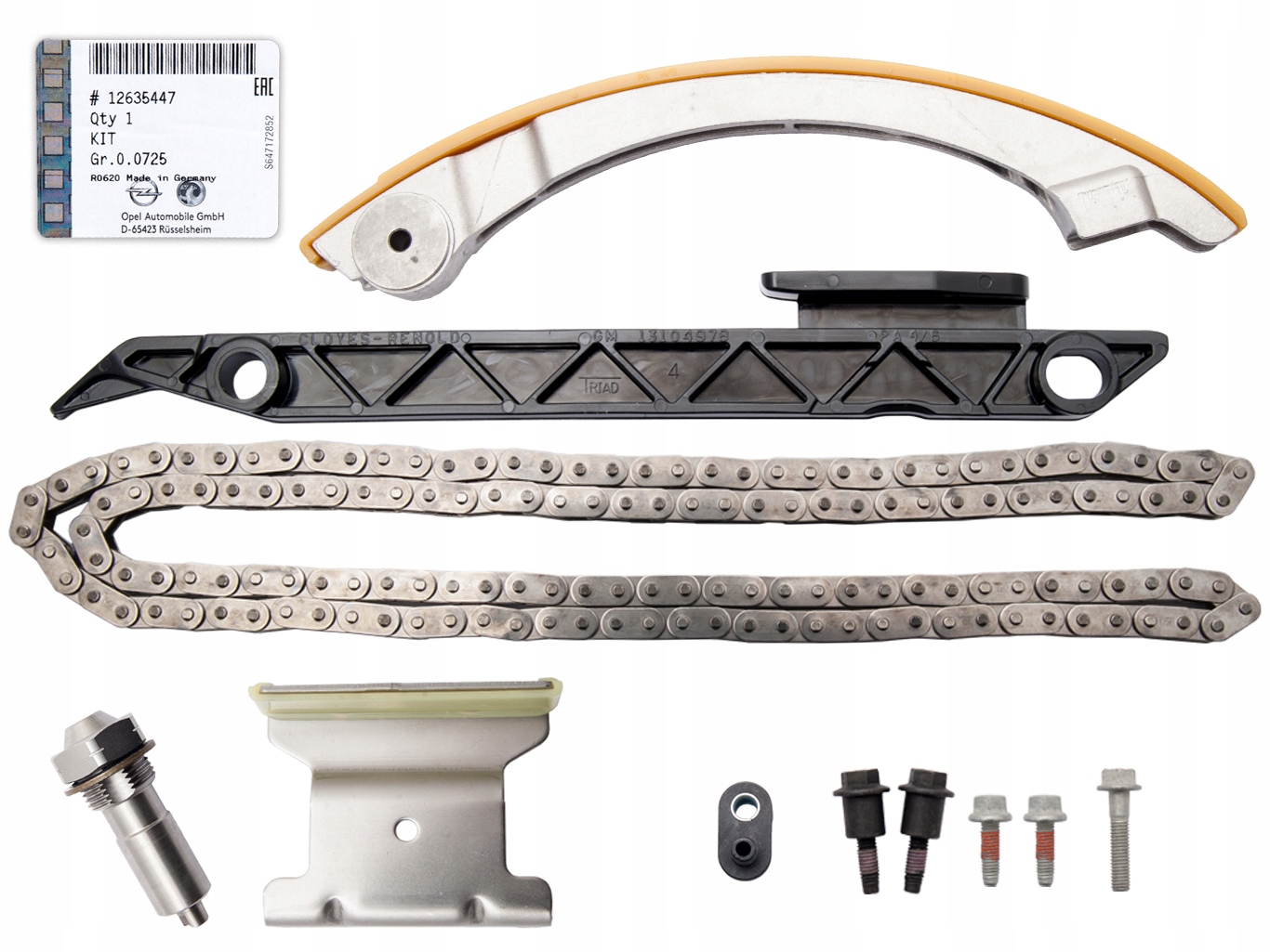 Opel OE 12635447 zestaw łańcucha rozrządu - porównaj ceny - Allegro.pl