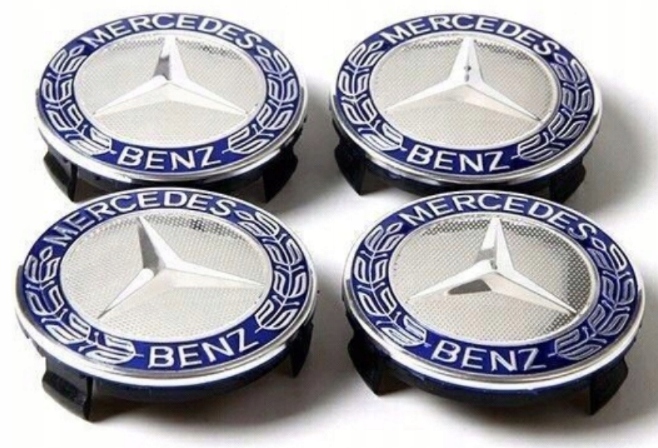 EMBLEMATY DEKIELKI KAPSLE FELG ALU MERCEDES 75MM ZNACZKI ZAŚLEPKI za 39,99 zł z Mysłowice ...