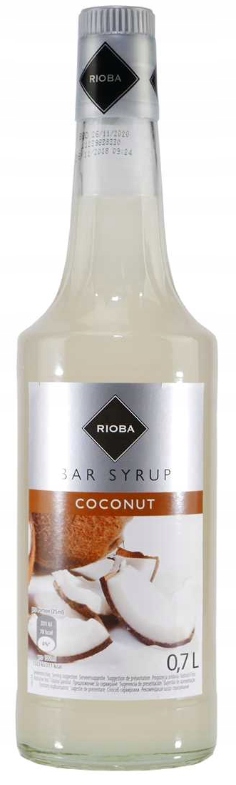 SYROP BARMAŃSKI RIOBA KOKOS COCONUT 700ML 12963744338 - Allegro.pl