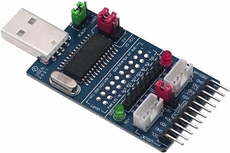 CH341A USB na SPI I2C IIC UART TTL ISP moduł adaptera szeregowego EPP/MEM k (zoWyOlOwJXJ0327 ...