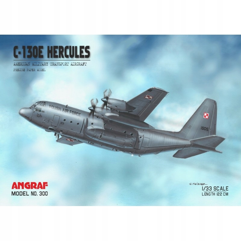 C-130E Hercules, Angraf Model, 1:33 • Cena, Opinie • Modele kartonowe ...
