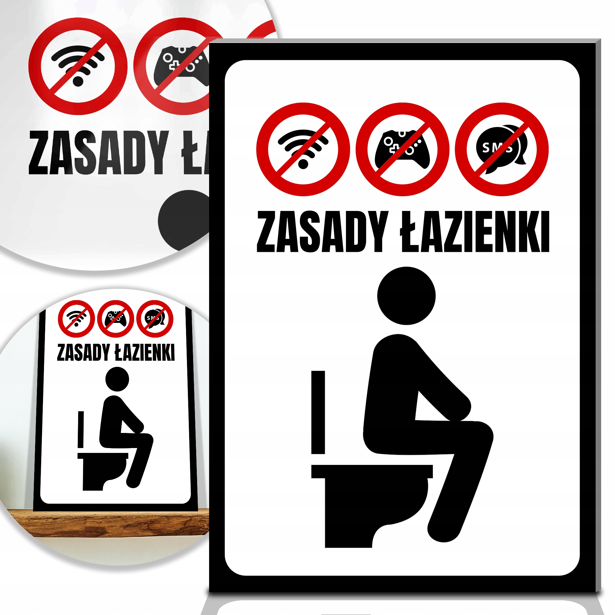 Śmieszna Tabliczka Do Wc Toaleta Wiele Uv • Cena, Opinie - Allegro