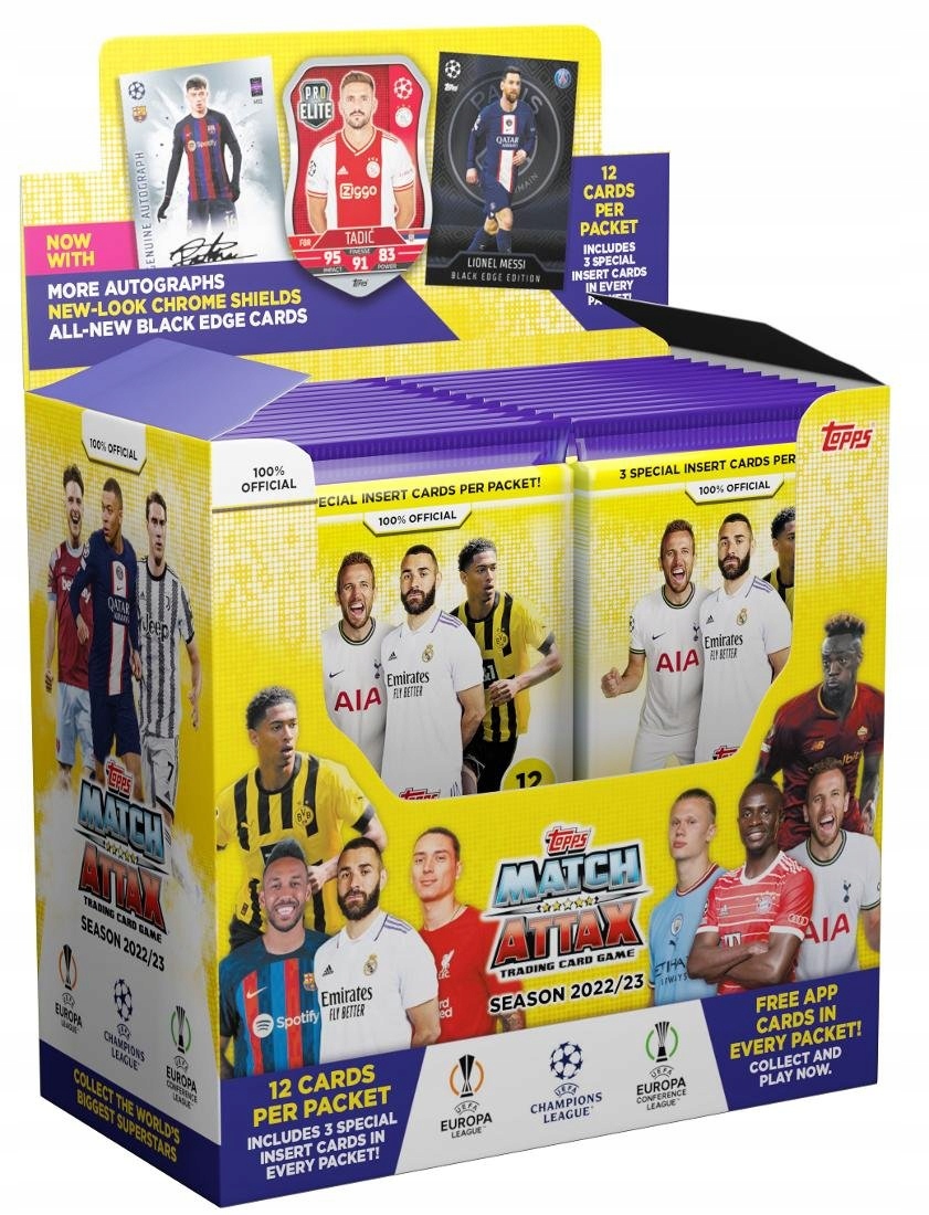 Karty MATCH ATTAX 2022/23 BOX 24 Saszetki 22/23 • Cena, Opinie - Allegro