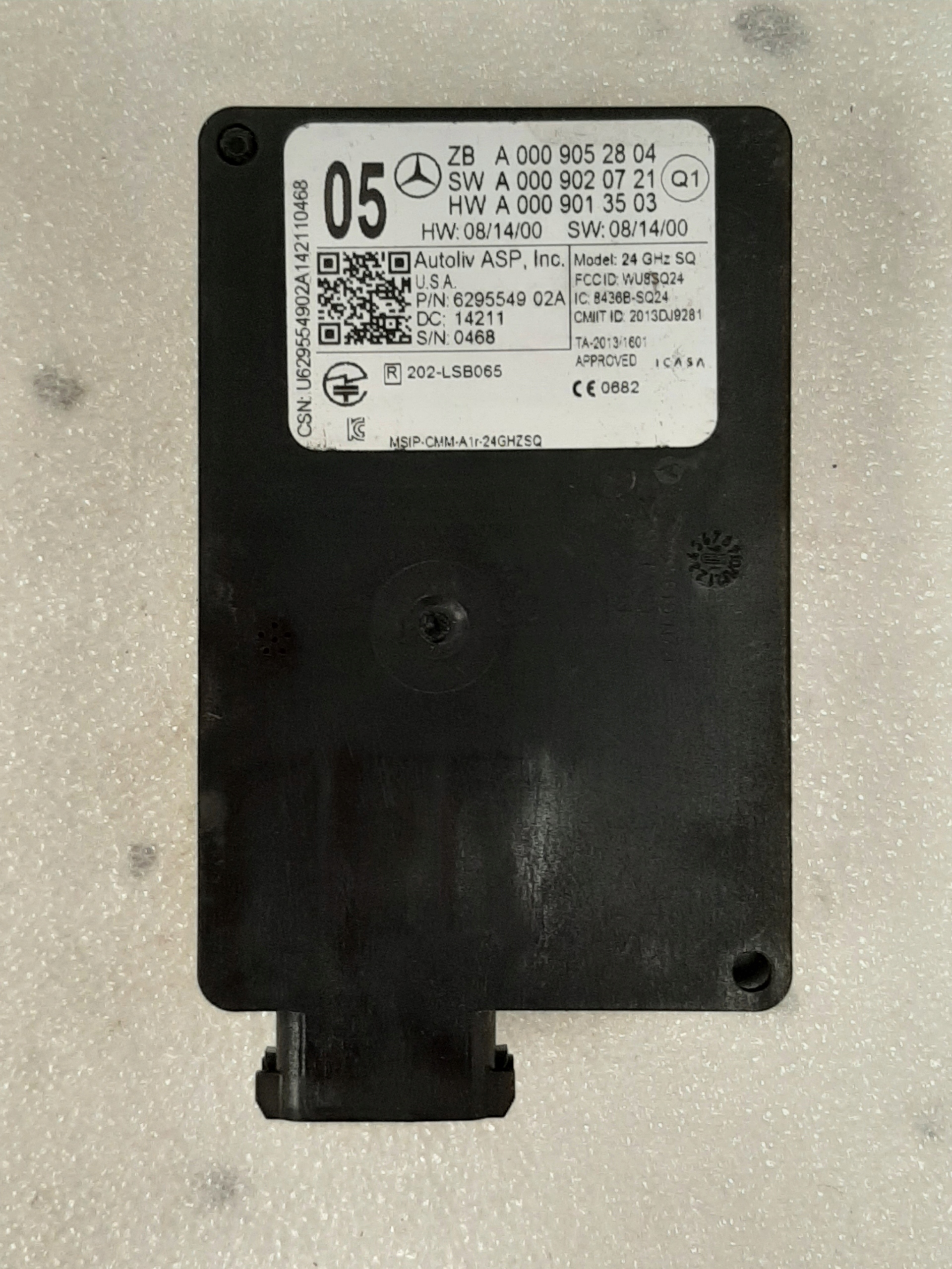 Radar sensor czujnik Mercedes-Benz OE A0009058406 za 2099.00PLN z ...