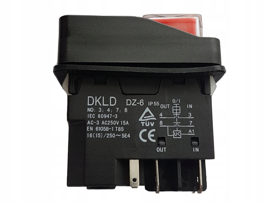 Wyłącznik piły krajzegi stołowej DZ-6 5 pinów DKLD betoniarki KJD17 ...