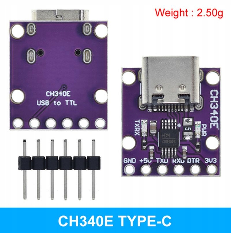 MINIATUROWY KONWERTER USB TTL UART CH340E USB-C - Sklep, Opinie, Cena w Allegro