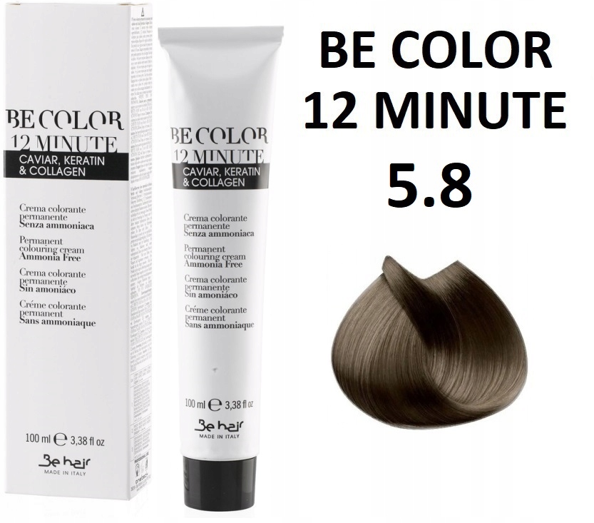 BE COLOR FARBA 12 MINUTOWA BEZ AMONIAKU KOLOR 5.8 (8008277310336 ...